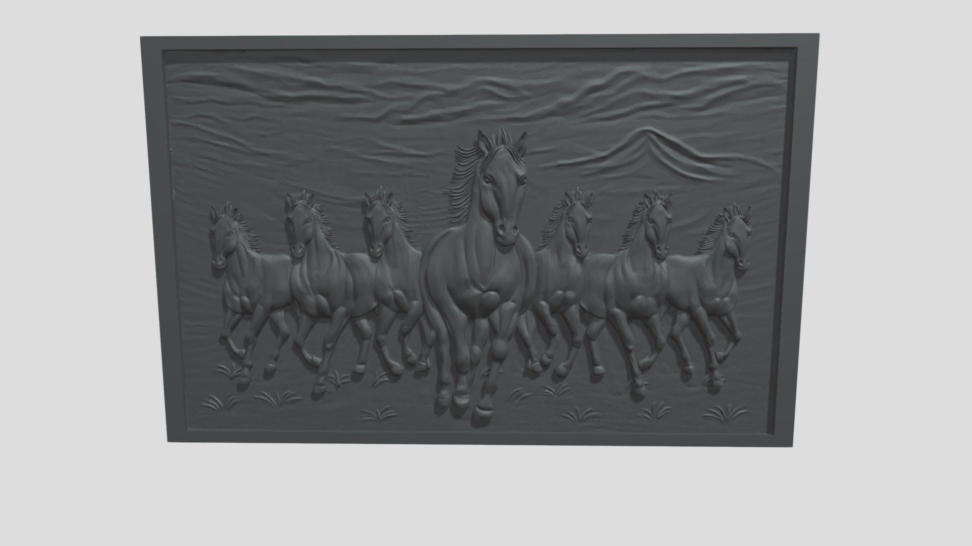 7 horse 3D print model - 3D model by Karan.Malhotra [9f47555] - Sketchfab