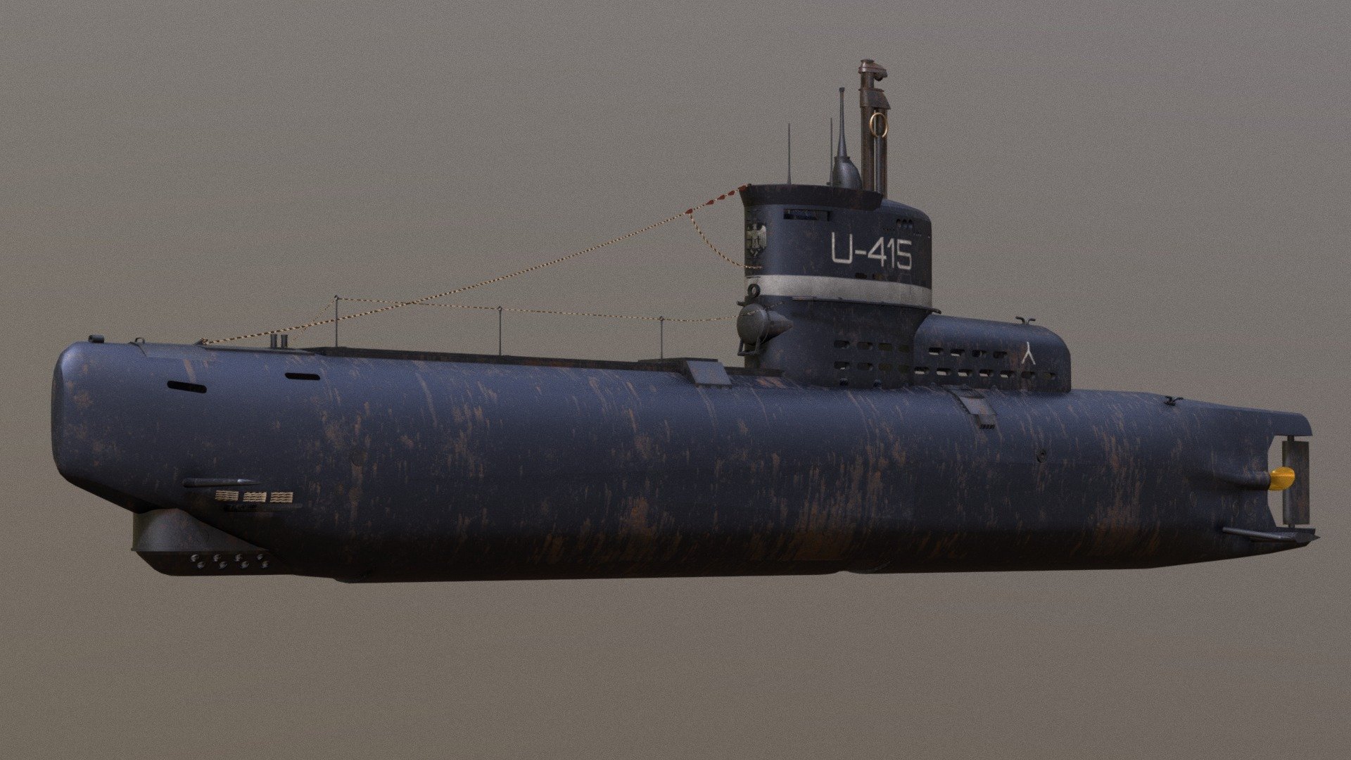 U- Boat Type XXIII blue paint - Buy Royalty Free 3D model by Thomas ...