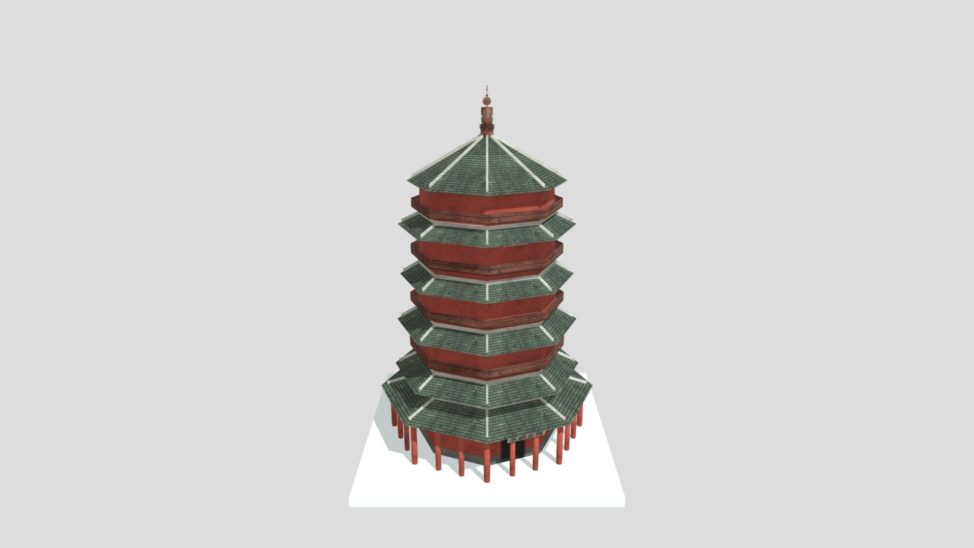 Pagoda_Model - 3D model by MaciejRas [9f4a704] - Sketchfab