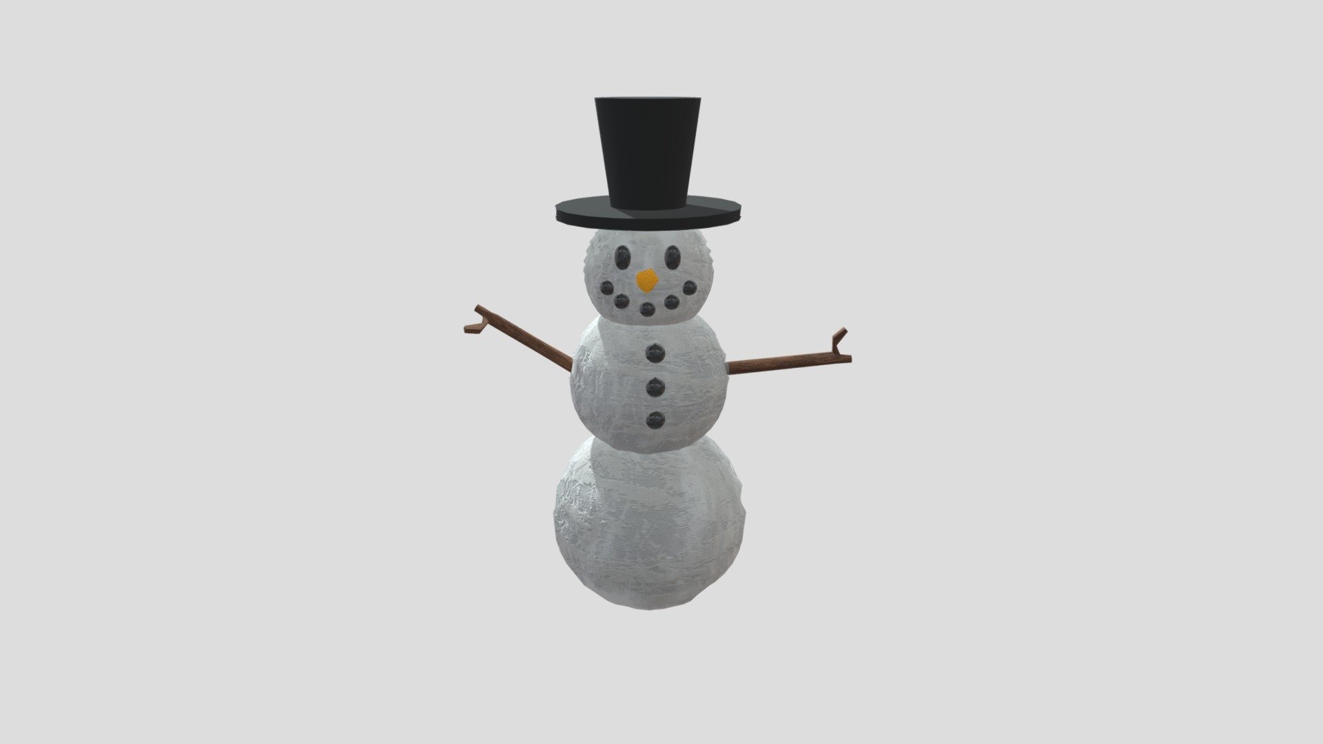 Snowman - 3D model by rjv1635 [9f4afdc] - Sketchfab