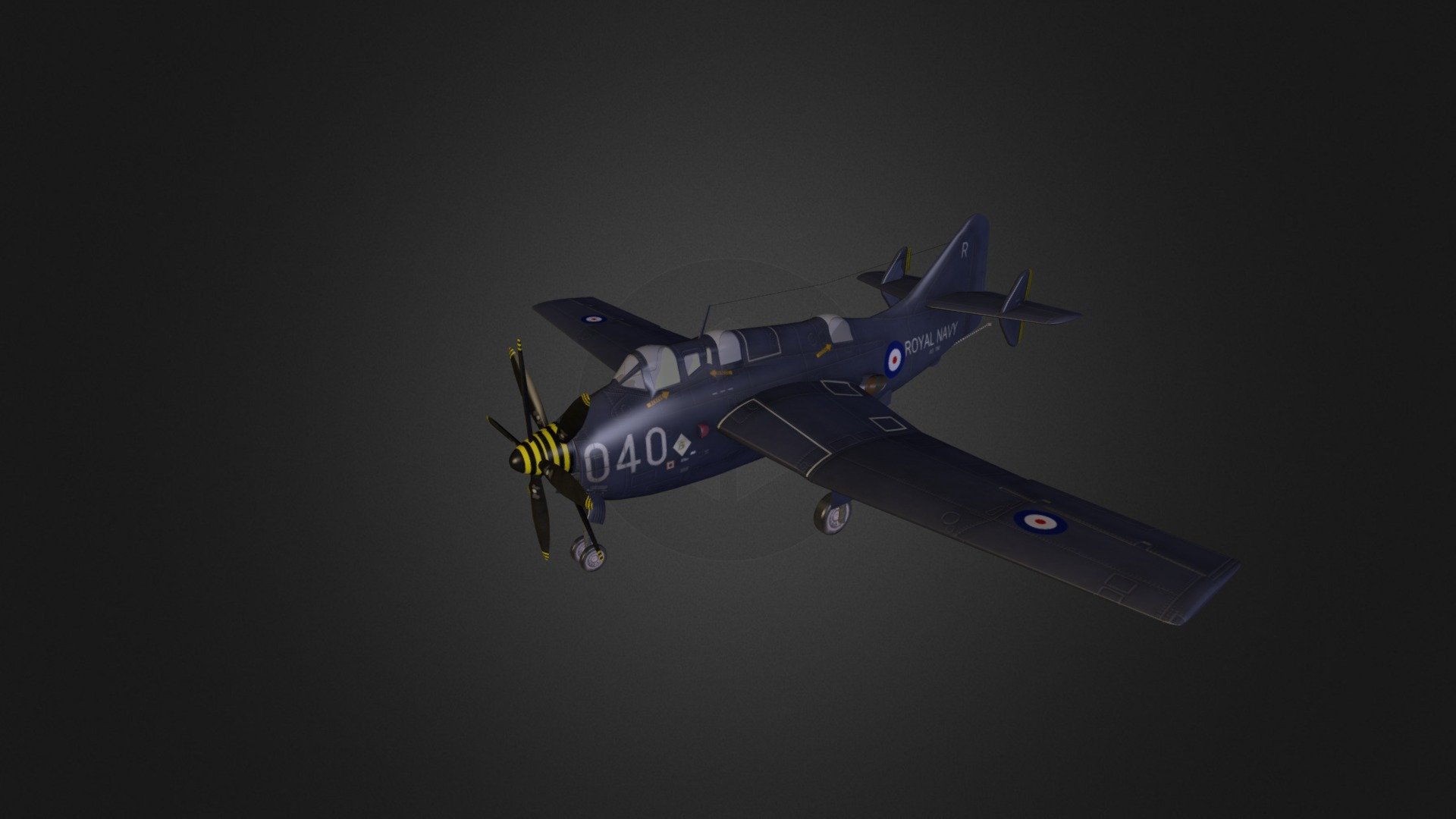 Fairey Gannet - Download Free 3D model by helijah [9f4b122] - Sketchfab