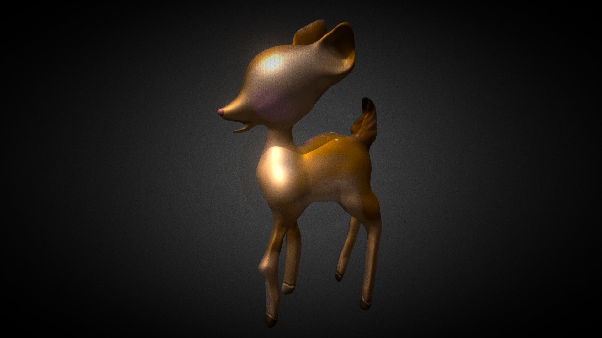 Kitsch Deer Ornament - 3D model by sabiapril [9f4dd28] - Sketchfab