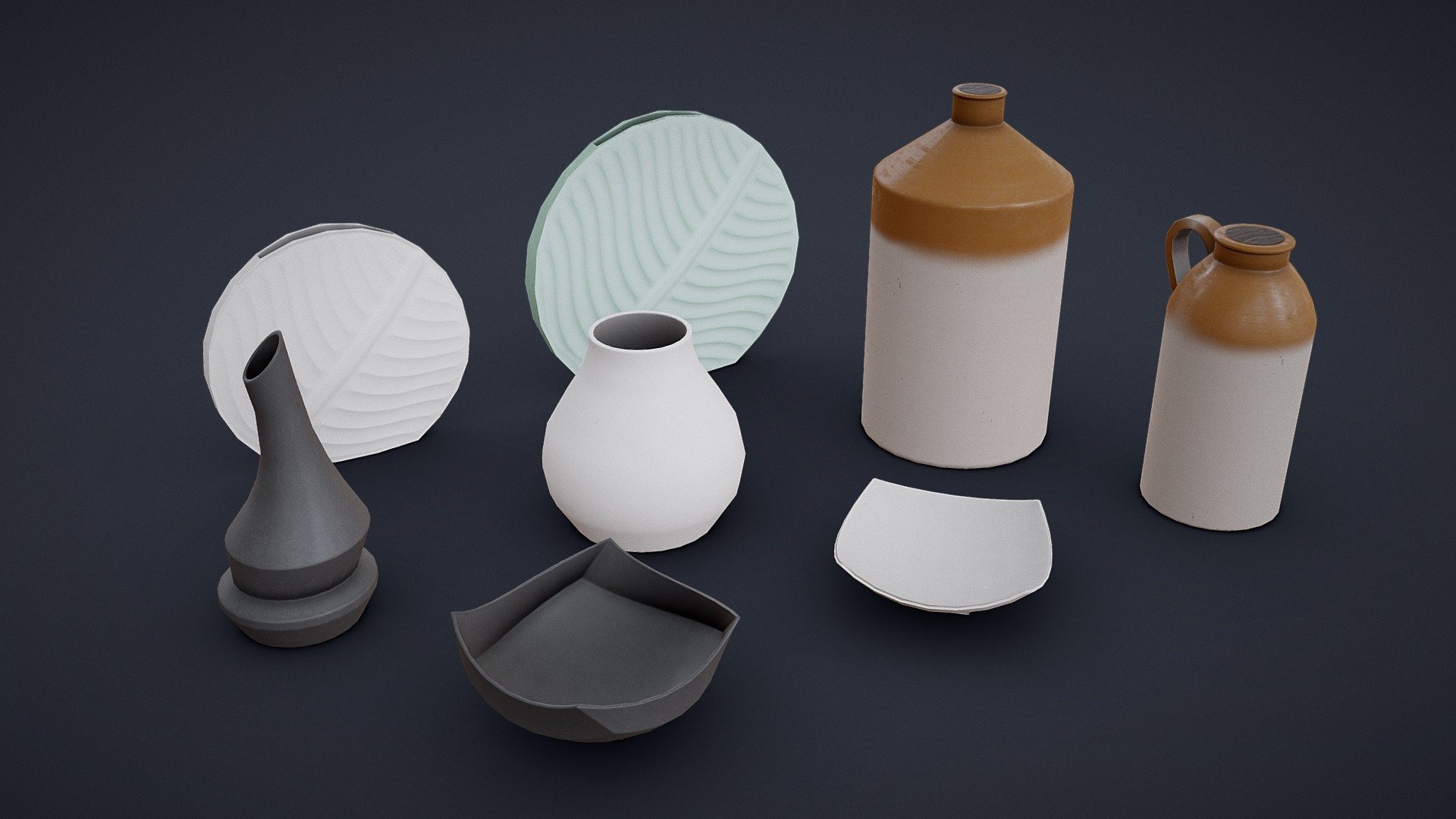Game Ready | Free Vases - Download Free 3D model by Saritasa [9f4f9f1 ...
