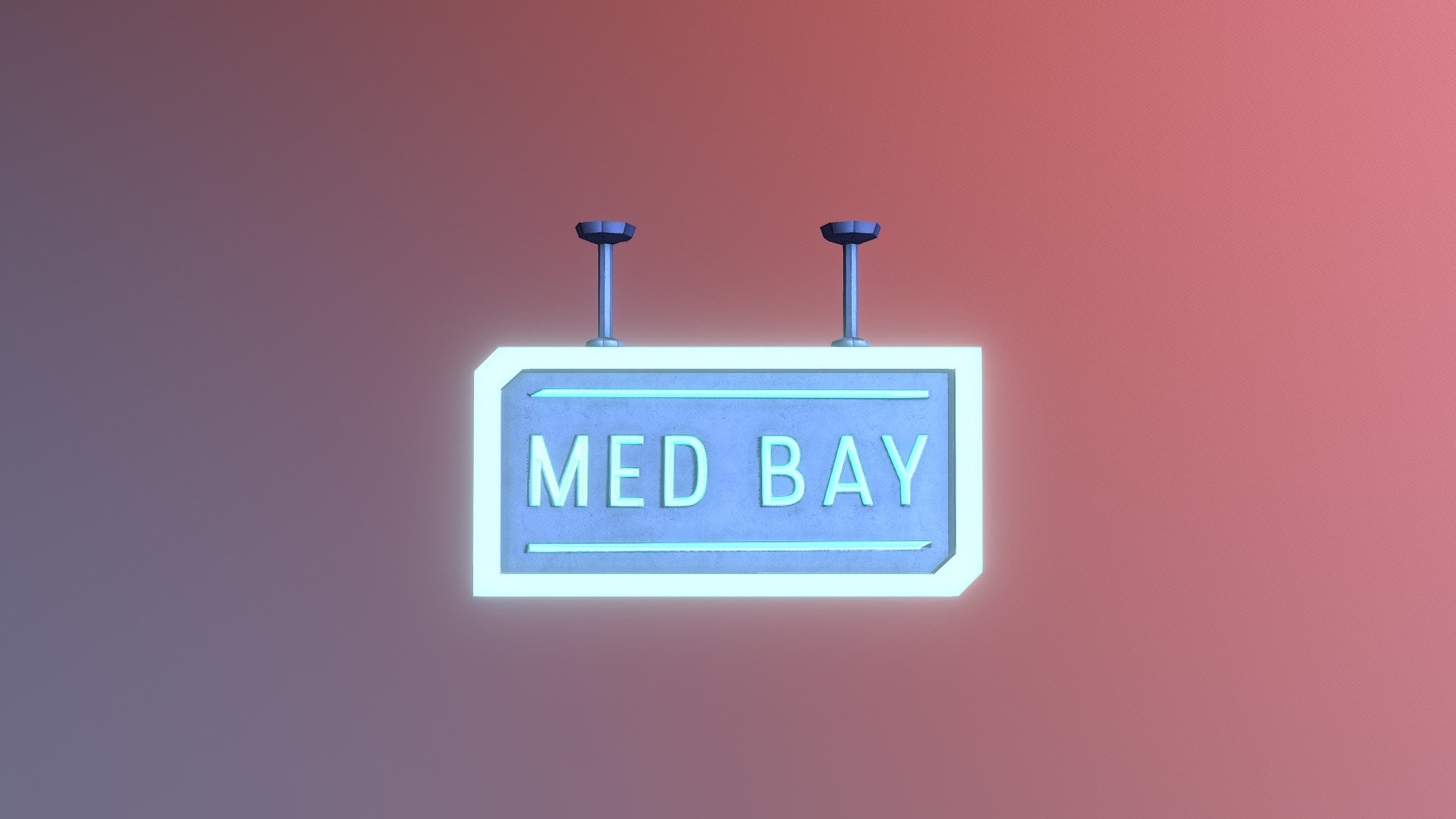 Med Bay Sign - 3D model by angelmarieturan [9f50c16] - Sketchfab