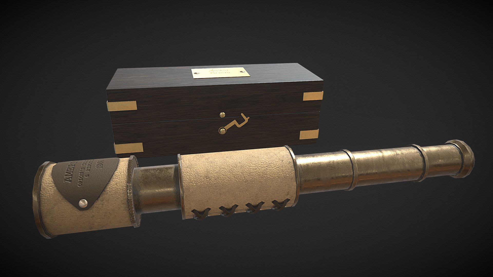 Telescope & Box - Download Free 3D model by abbyrobb1417 [9f52297 ...