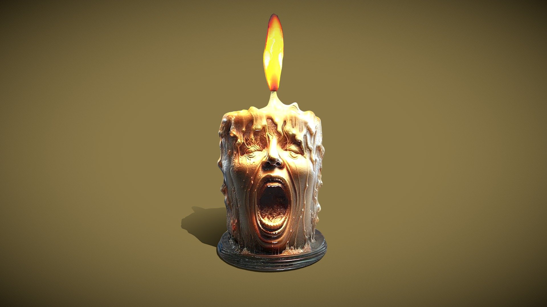 Screaming Candle - Buy Royalty Free 3D model by SAXN [9f526f9 ...