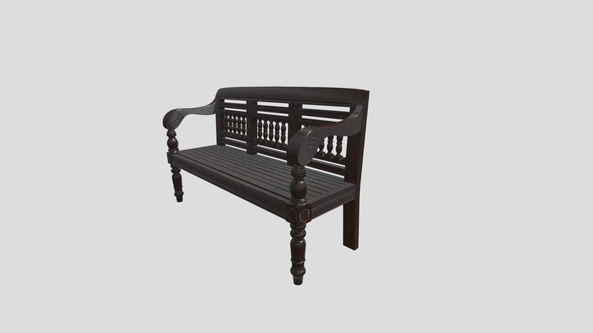 vintage bench - 3D model by yashaabc [9f53d72] - Sketchfab