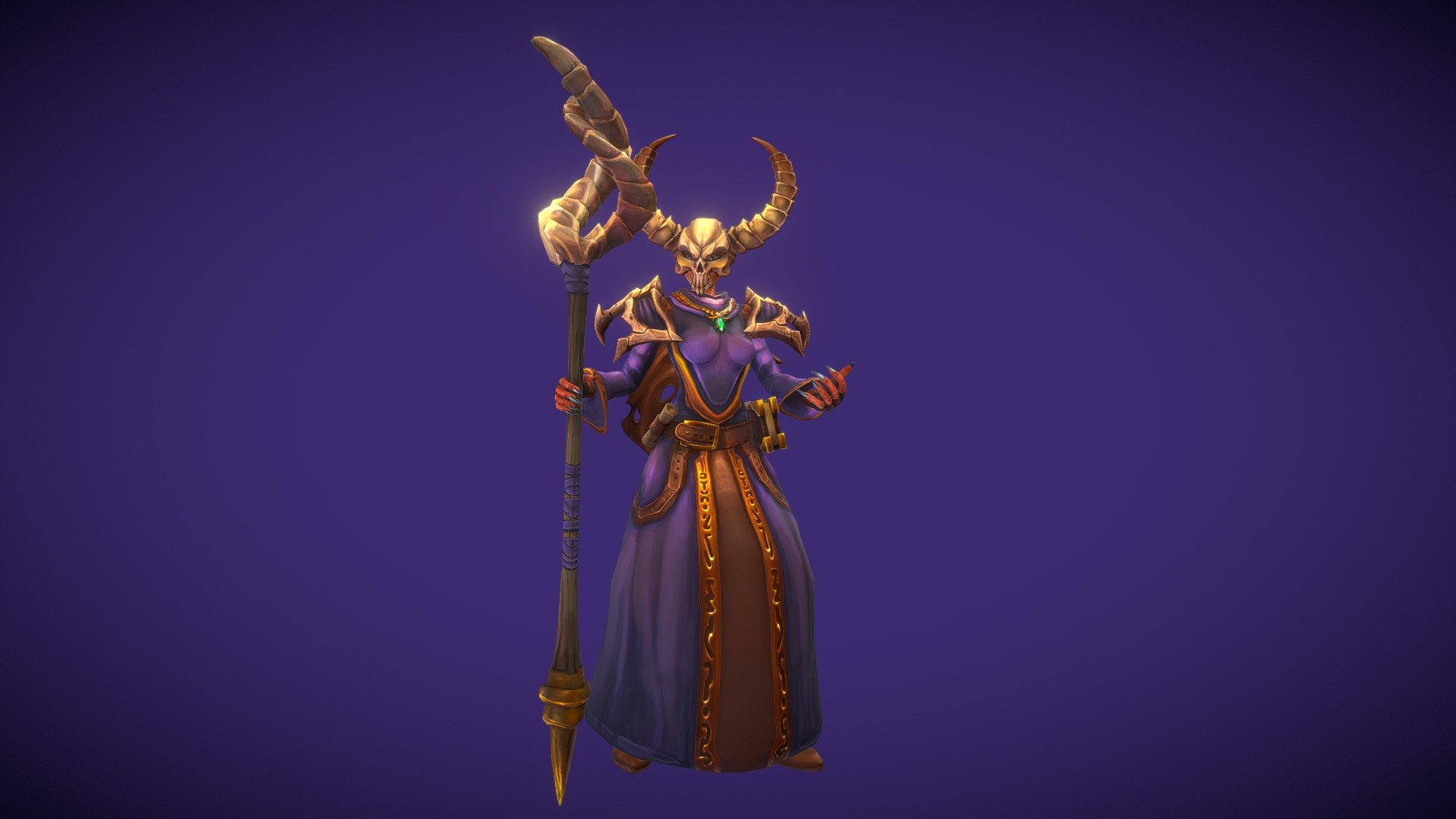 Stylized Human Female Necromancer(Outfit) - 3D model by N-hance Studio ...