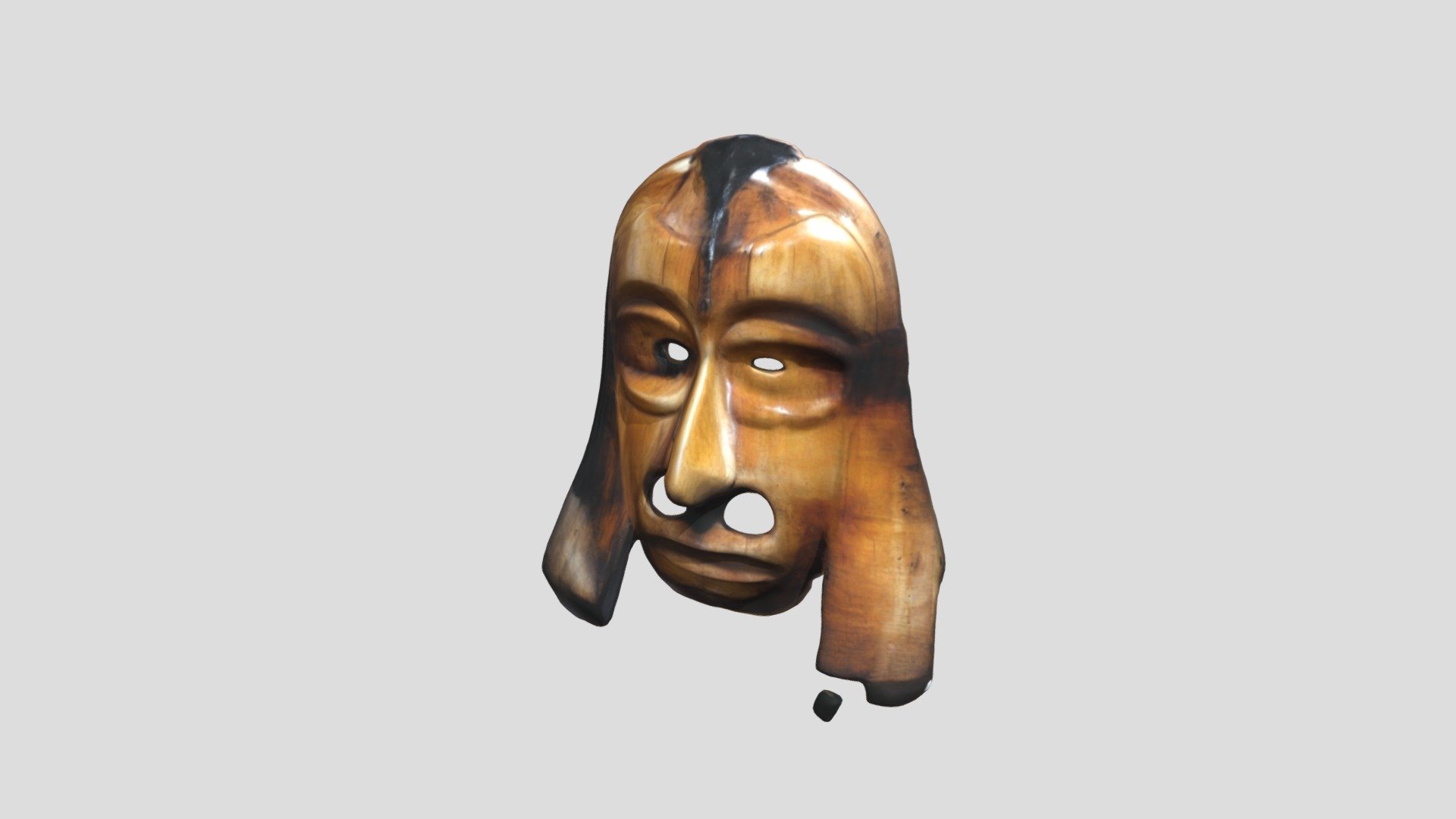 Mysterious Wooden Mask - 3D model by dile.zrc [9f57364] - Sketchfab