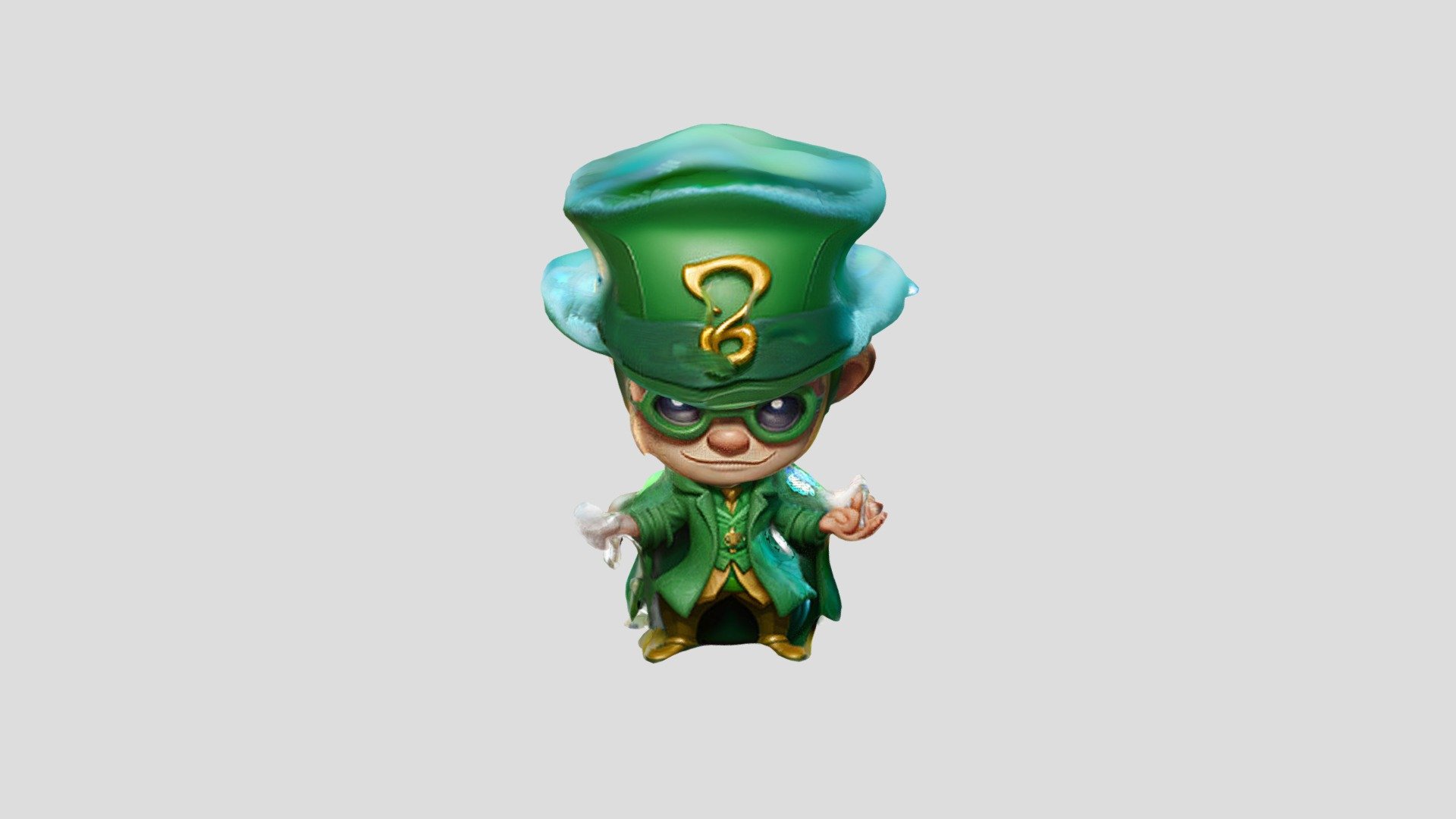 Green Riddler Minifigure A green Riddler mini - Download Free 3D model ...