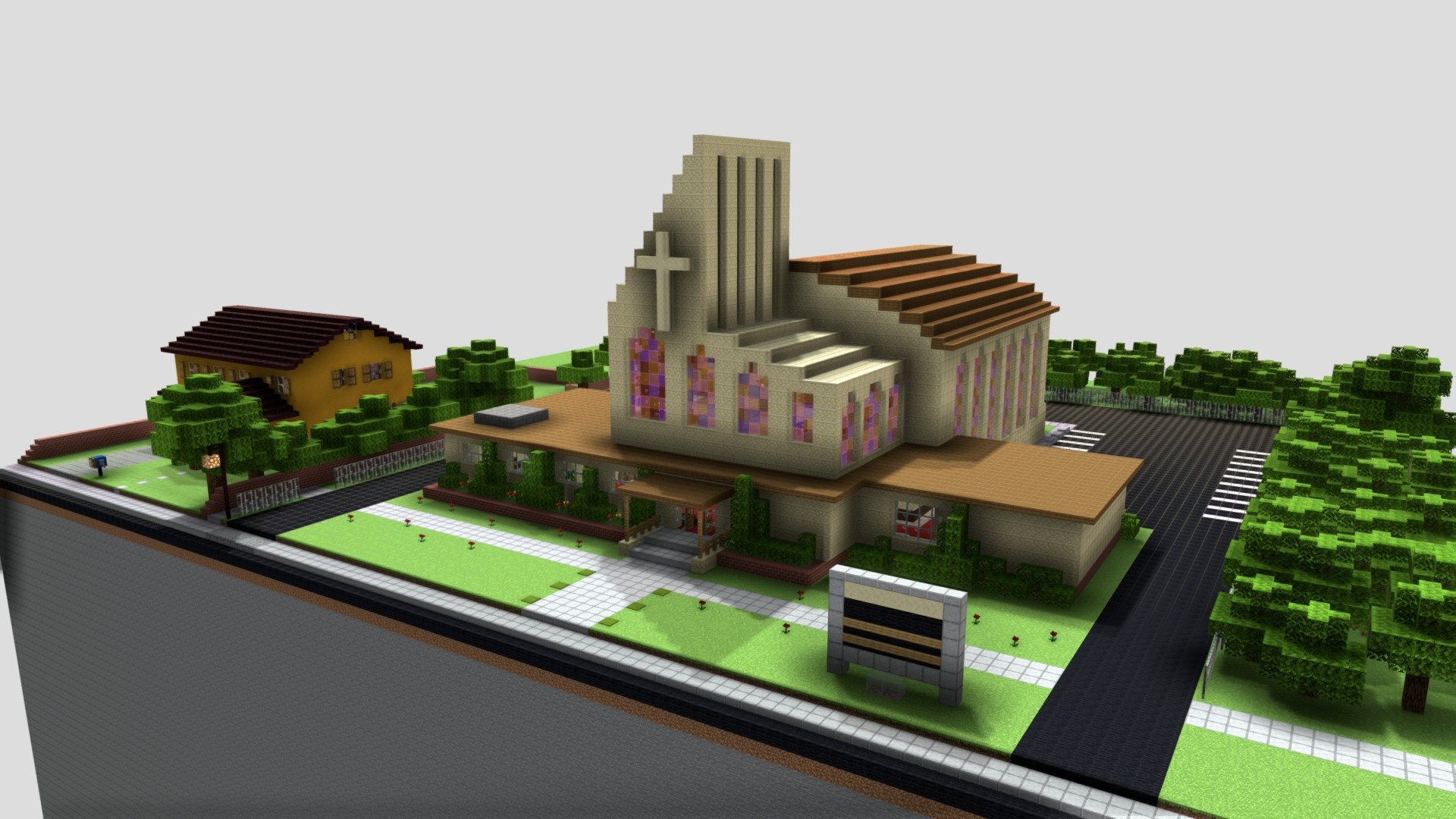 Springfield Church - 3D model by Lrvdev [9f590b6] - Sketchfab