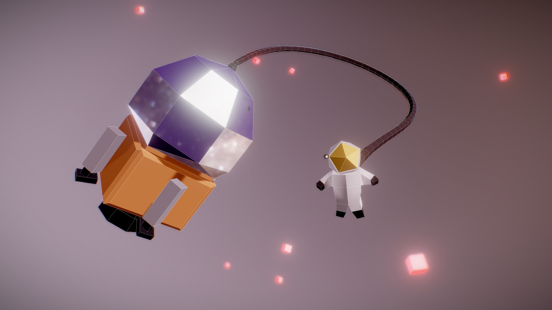 Stylized space scene - 3D model by PULSAR BYTES (@pulsarbytes) [9f5c29f ...