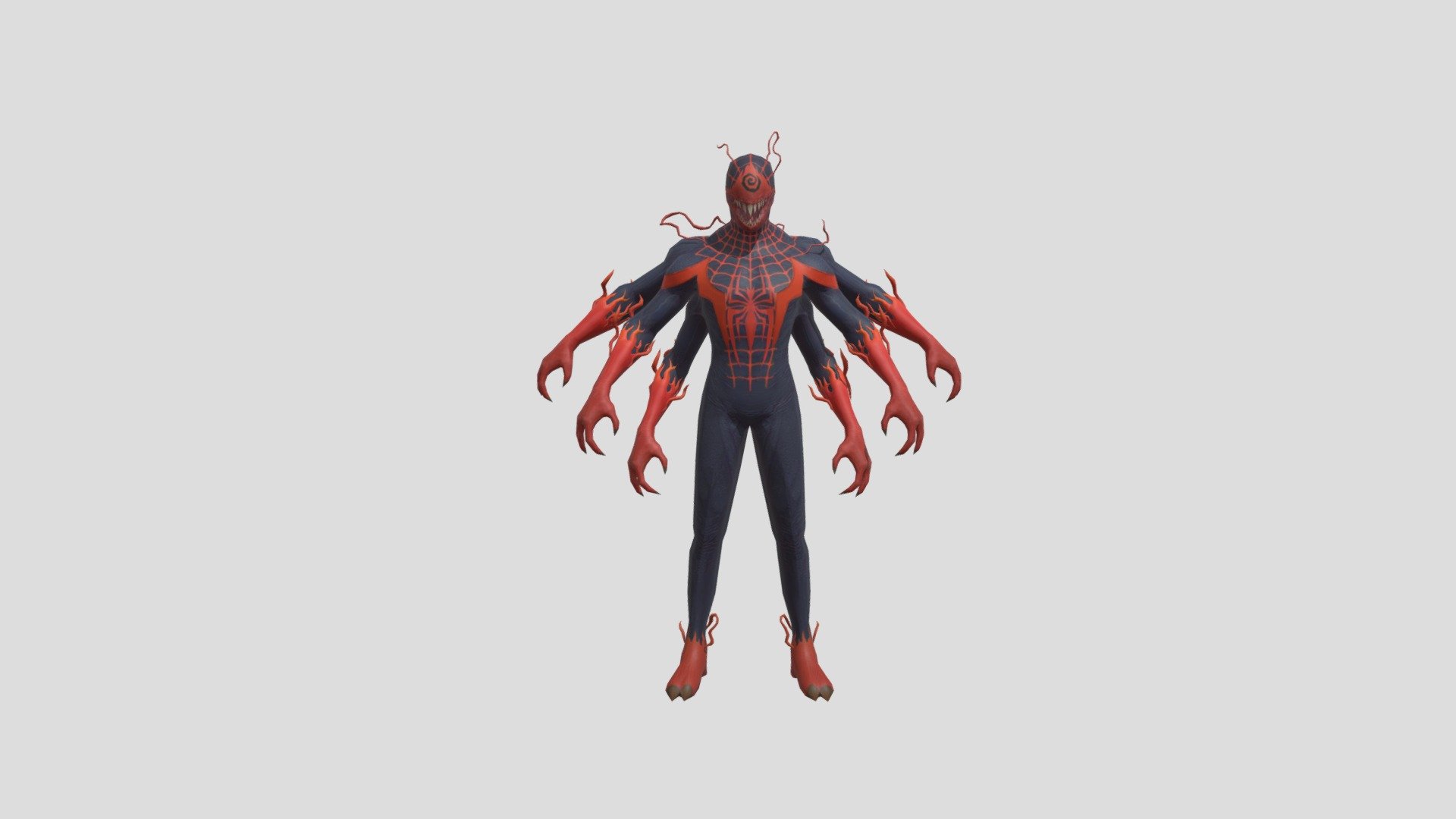 Spiderman Multiverse (Textured) (Rigged) - Download Free 3D model by 3D ...