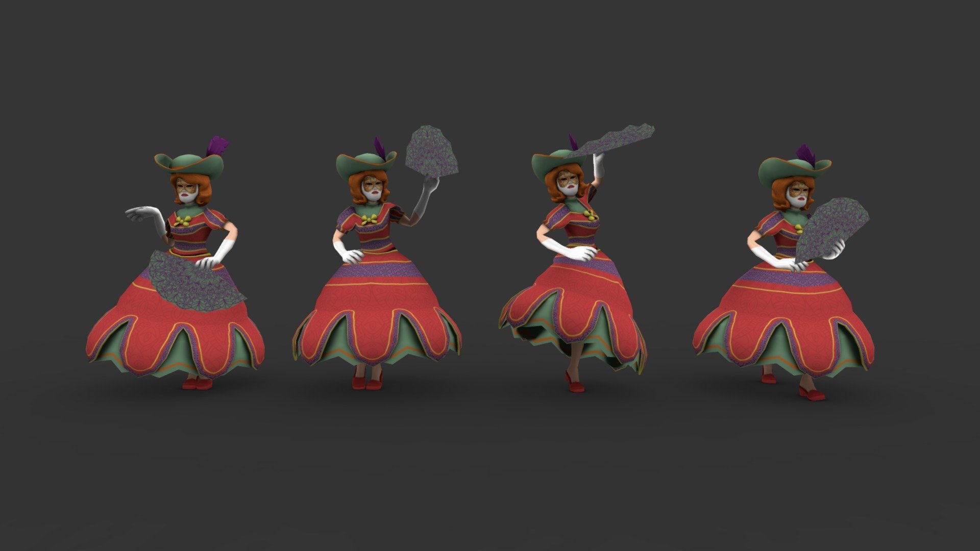 Carnival Character 3 lowpoly - Buy Royalty Free 3D model by mahrcheen ...