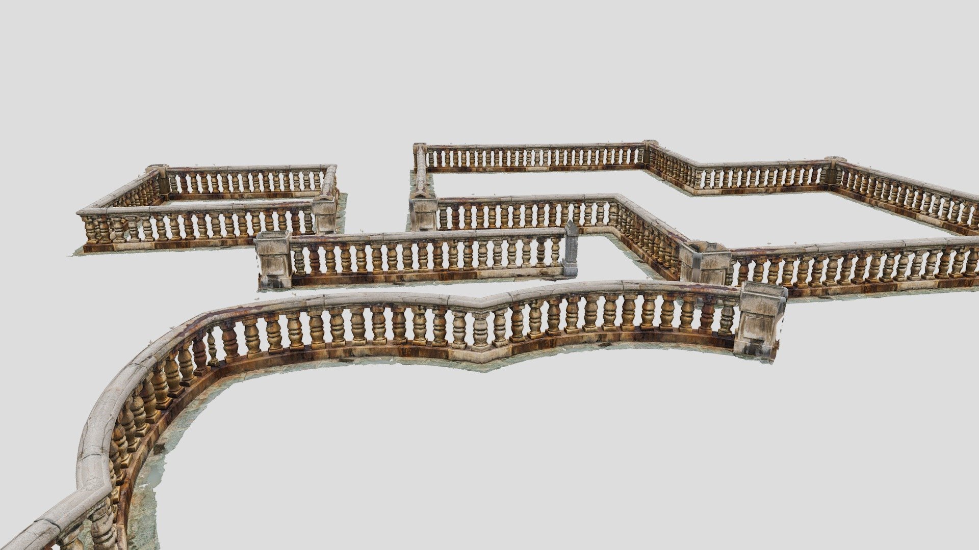 Stone railing scan set - Buy Royalty Free 3D model by Miguel Bandera ...