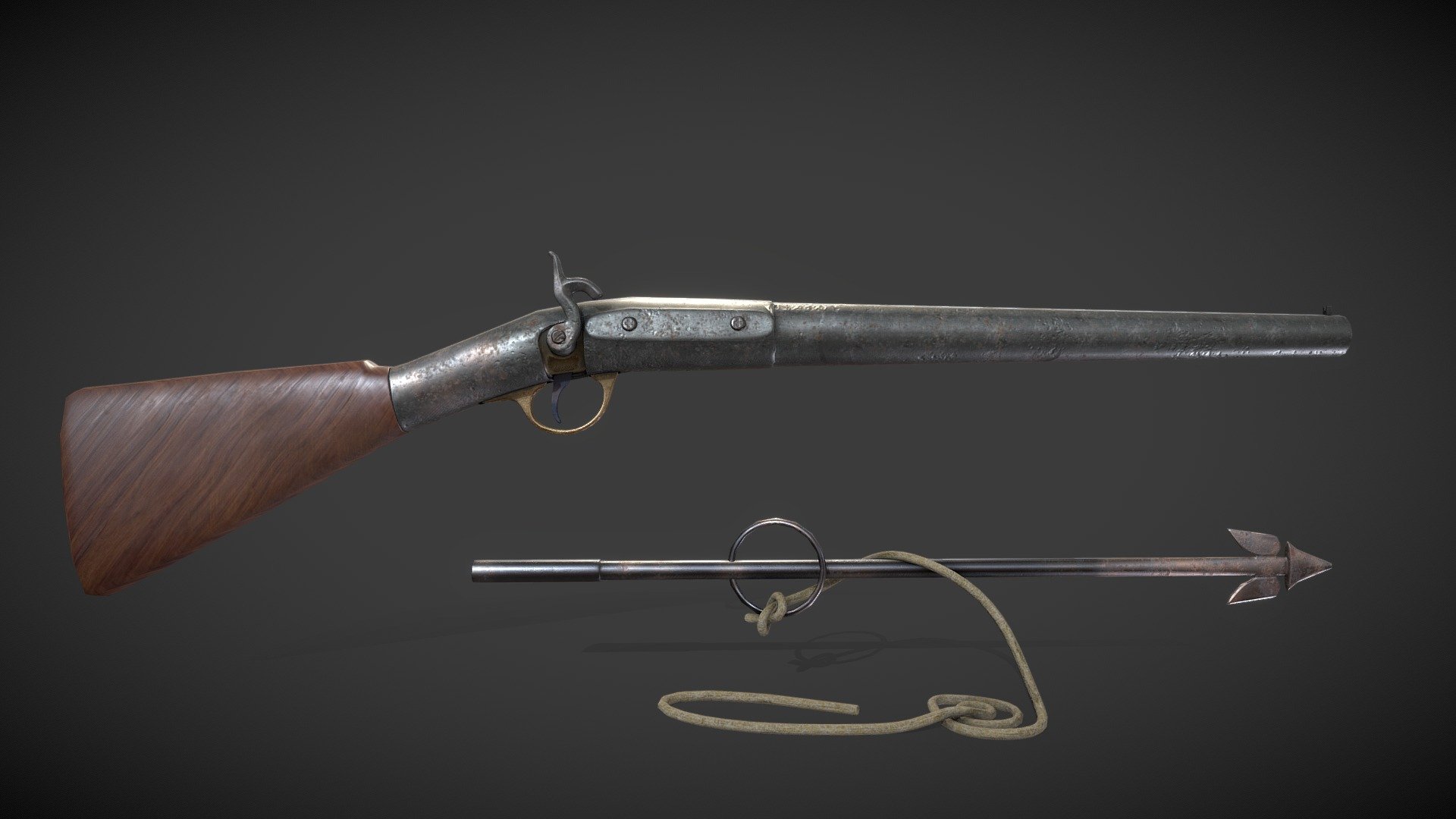 English harpoon - 3D model by Dav1d- [9f5f671] - Sketchfab