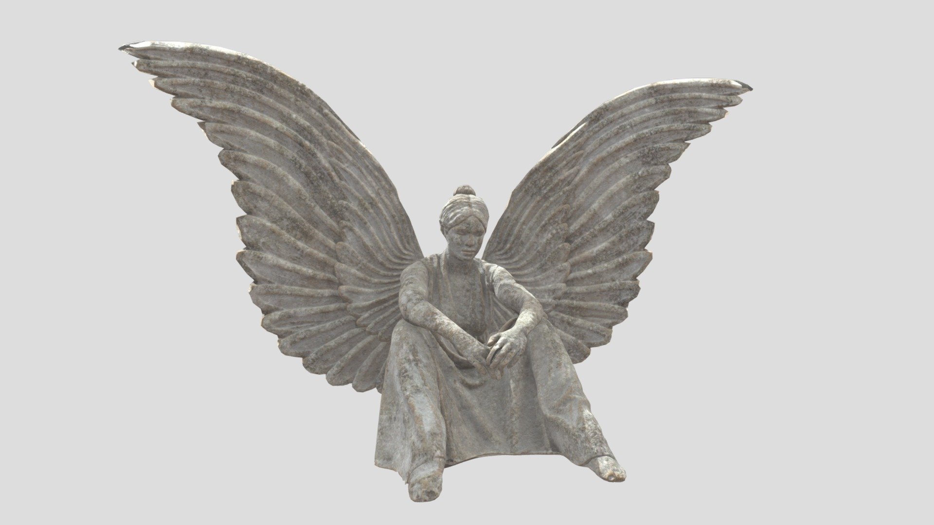 Stone Angel Sculpture - Buy Royalty Free 3D model by oonel [9f63ae2 ...