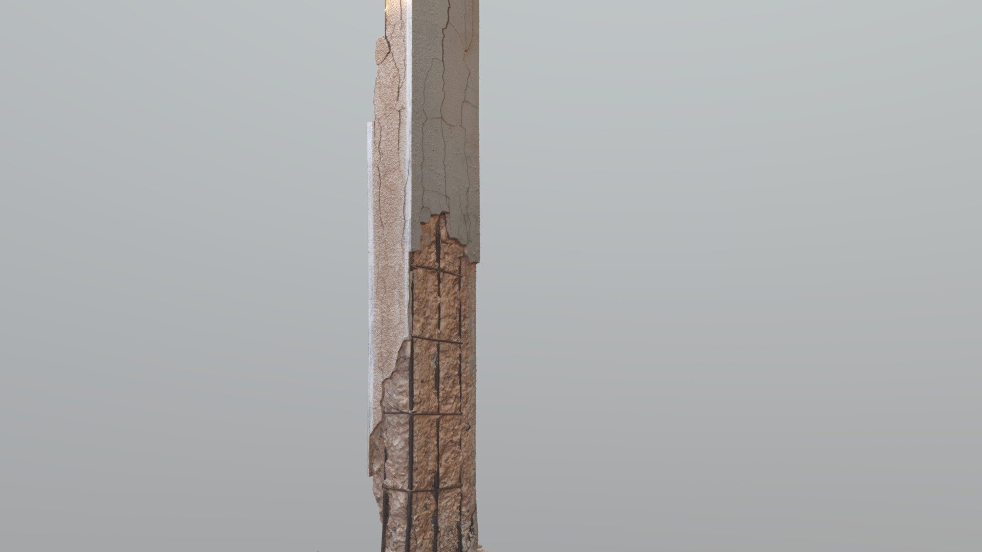 Very broken old sandstone pillar - Doha, Qatar - Download Free 3D model ...
