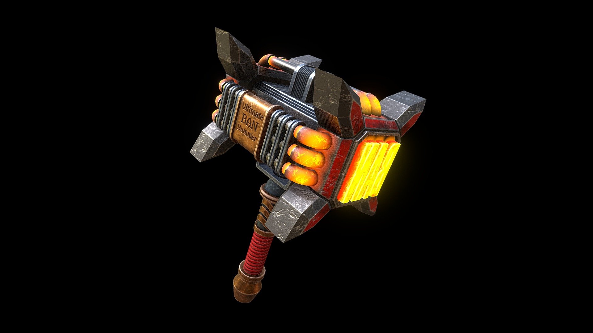 Ultimate BAN hammer - 3D model by CGnewbie [9f6b25a] - Sketchfab