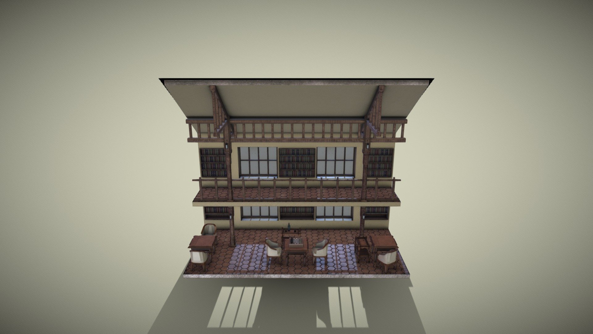 Libraries - 3D model by JeannoDil [9f6c21c] - Sketchfab