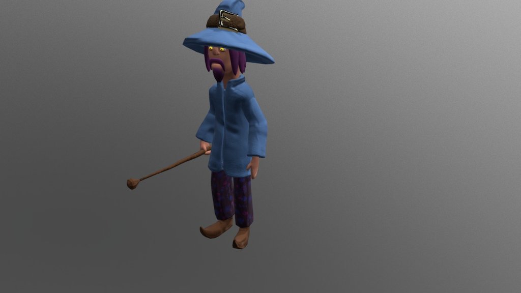 Wizard Ukkeli - 3D model by Sampo (@pellemasi) [9f6cc6e] - Sketchfab