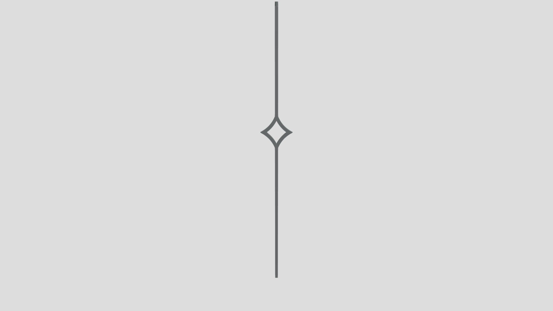 Single Diamond metal bar - 3D model by Stairart [9f6efff] - Sketchfab