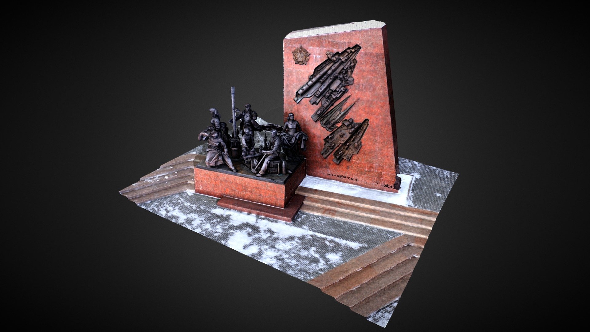 Worker rear memorial - 3D model by akhmetshin.azat [9f7123e] - Sketchfab
