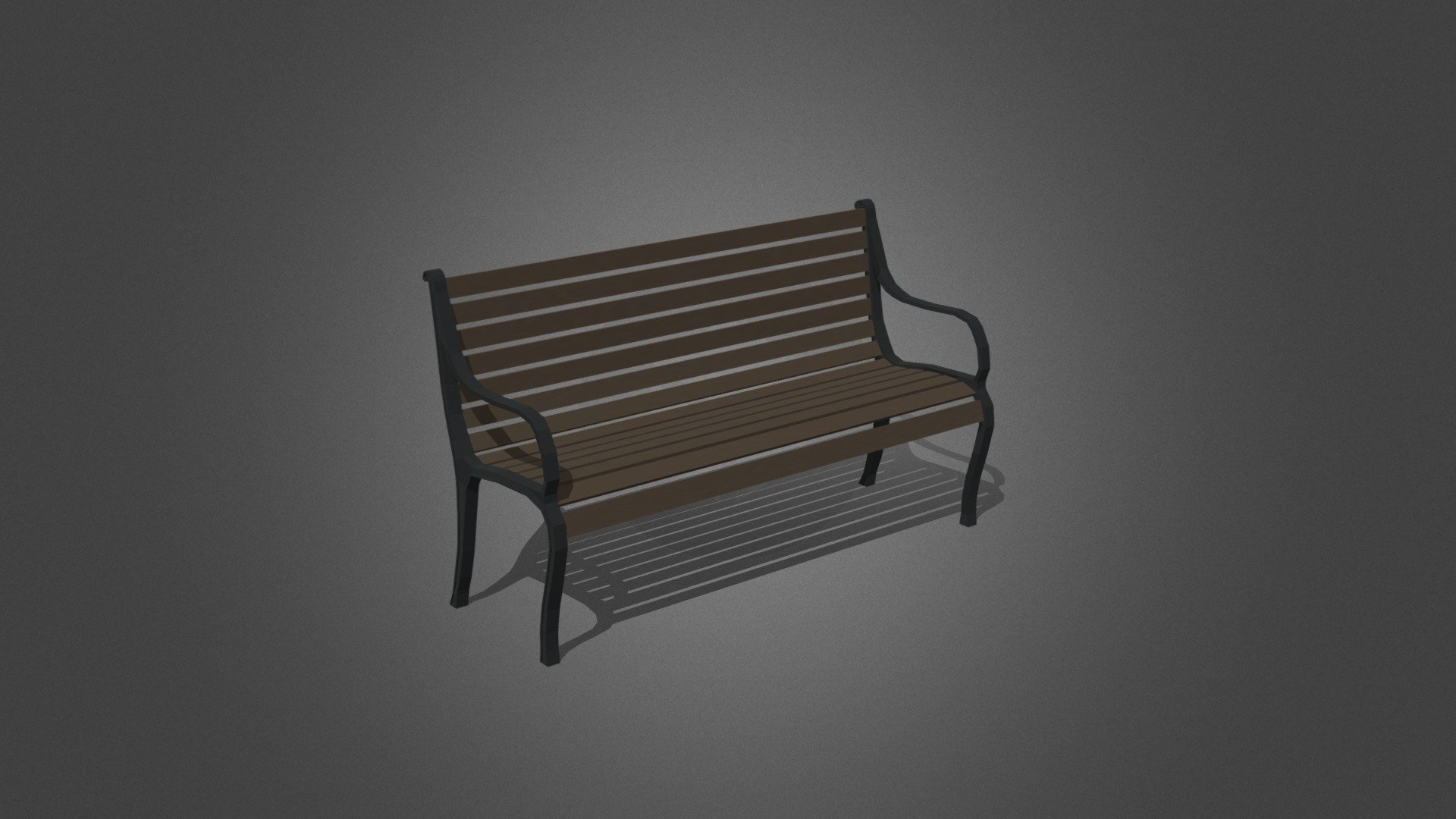 Low Poly Classic Park Bench (Game Ready) - Buy Royalty Free 3D model by ...