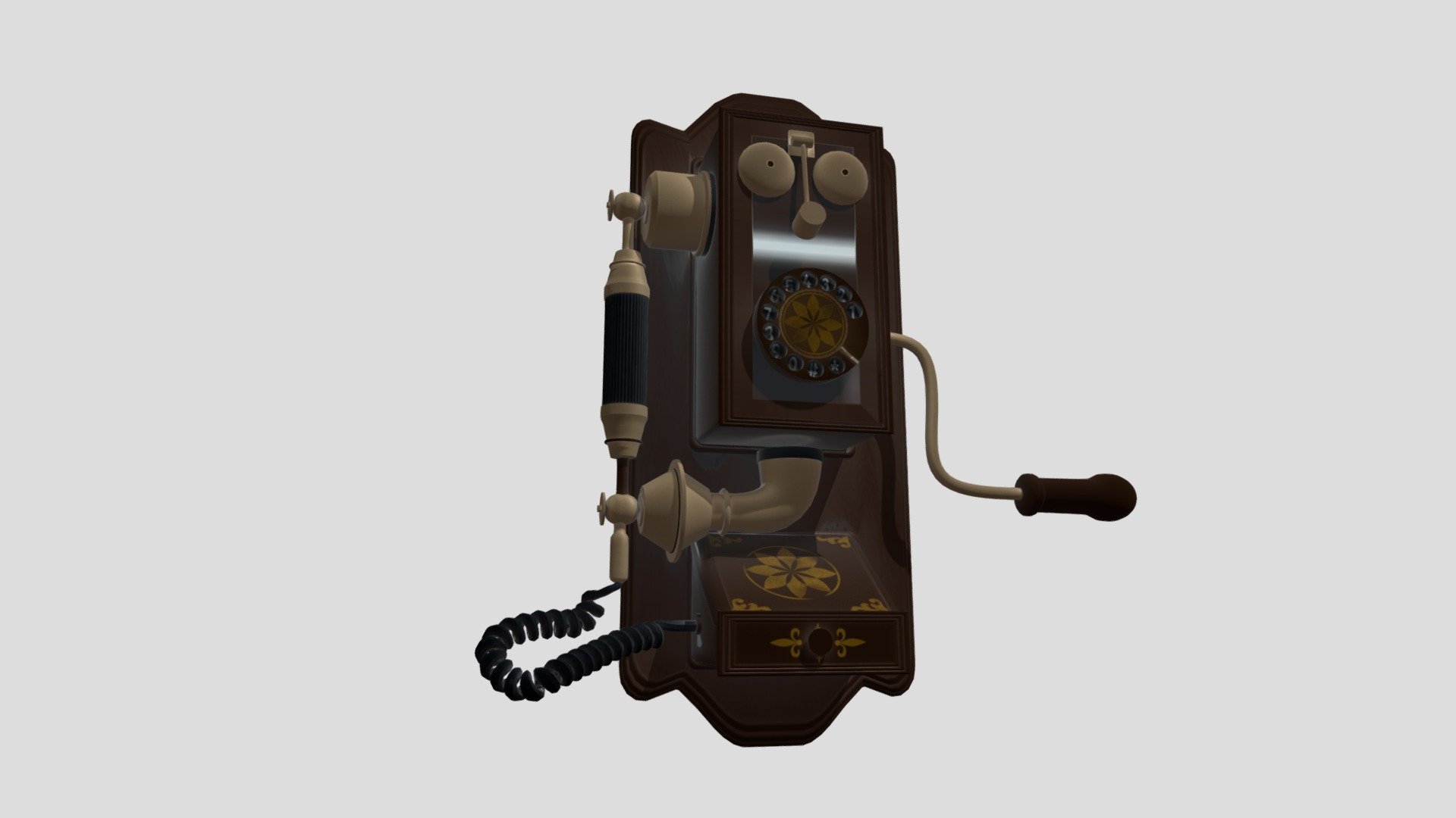 Telephone Old_Phone - 3D model by Saini (@ys3359906) [9f7a9b8] - Sketchfab