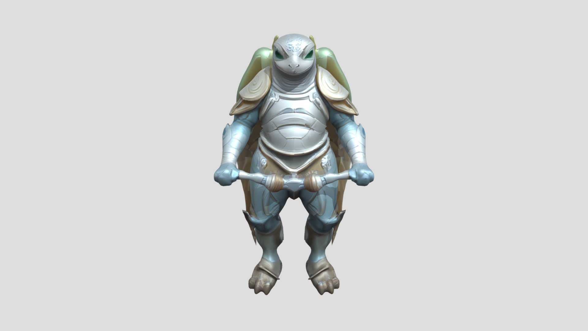 Armored turtle warrior - 3D model by yoojk72 [9f7bcf4] - Sketchfab