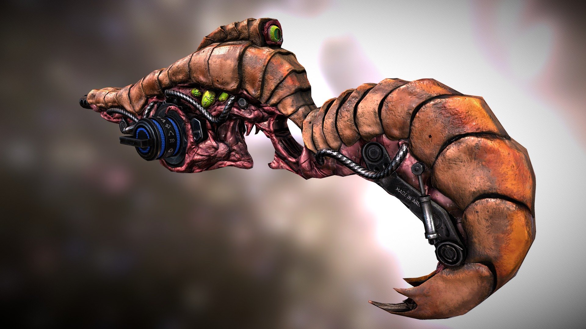 Alien Gun - 3D model by 3dbogi [9f7c915] - Sketchfab