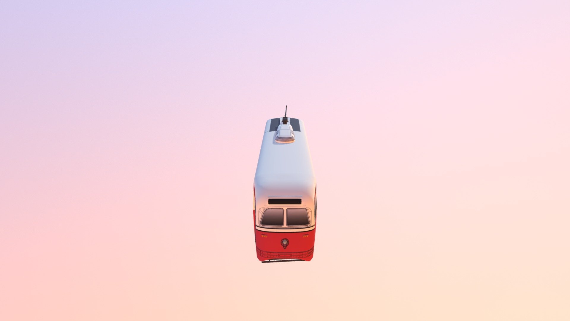 PCC Streetcar - version with lowered pole - 3D model by Ivan K ...