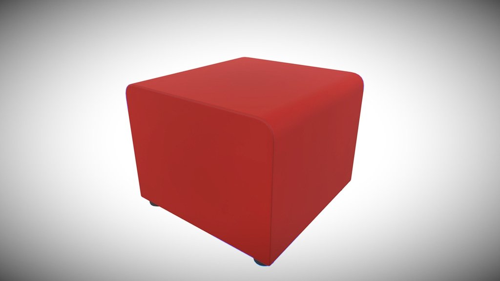 Modesto Square-red - 3D model by denkain [9f7e525] - Sketchfab
