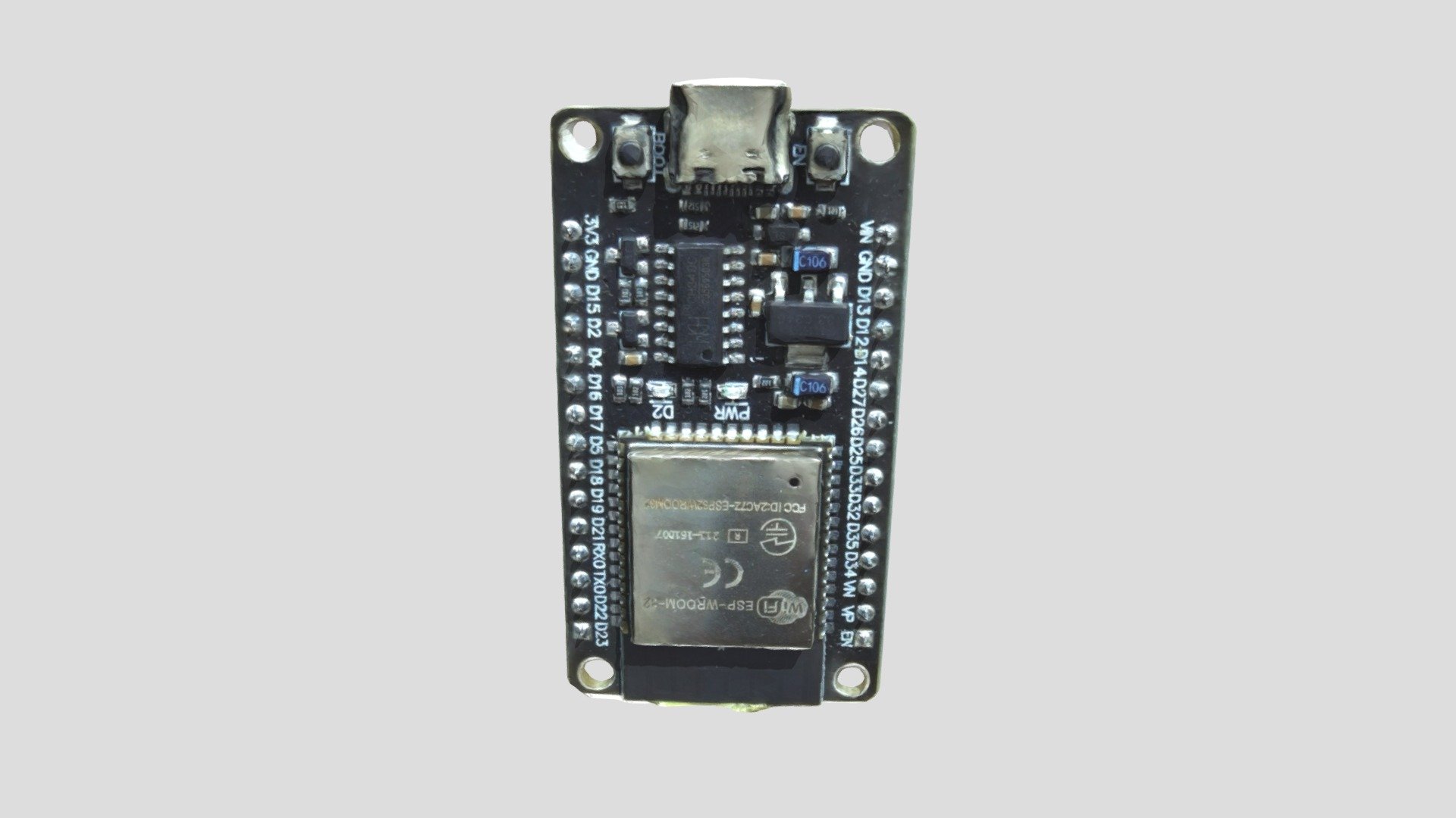 ESP32 Type C - 3D model by kokalexb [9f7e9be] - Sketchfab