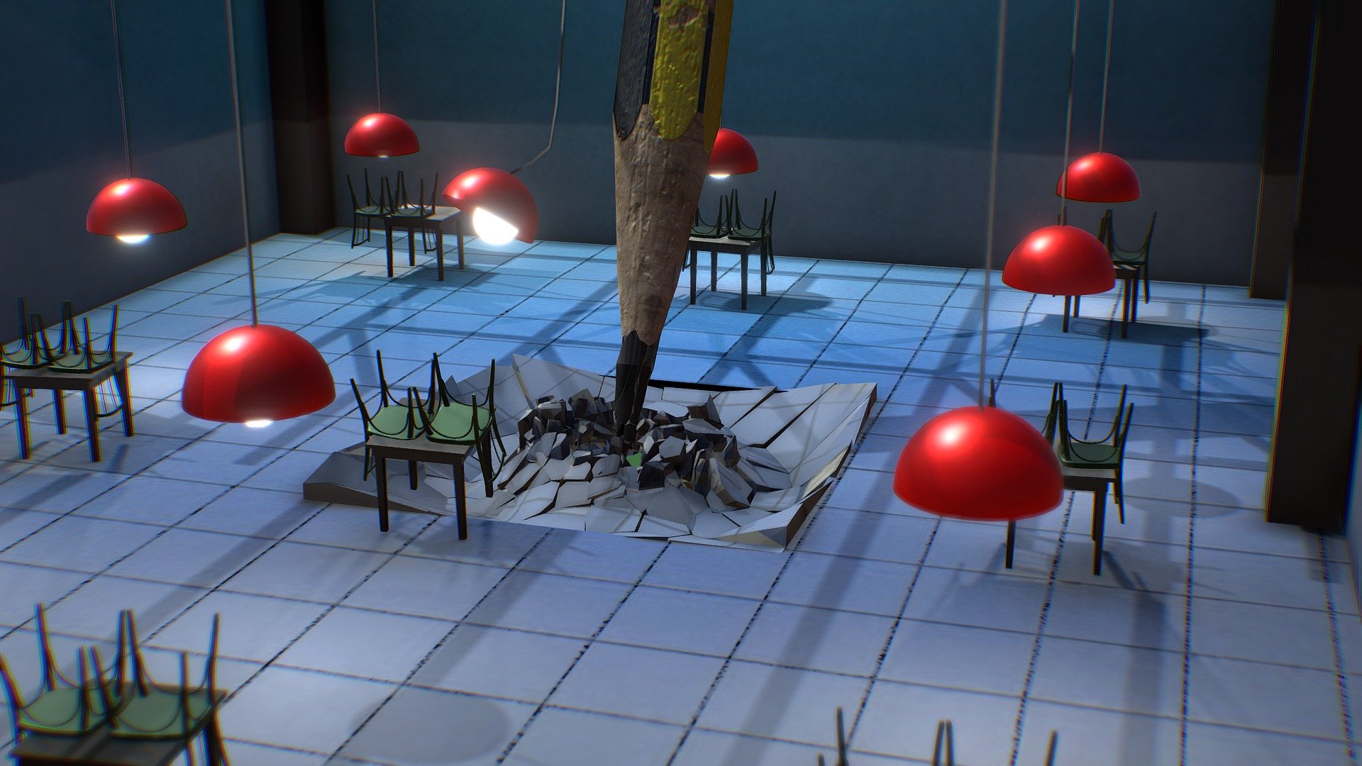 Art Attack - Download Free 3D model by generalista3D (@adelin) [9f7eb80 ...