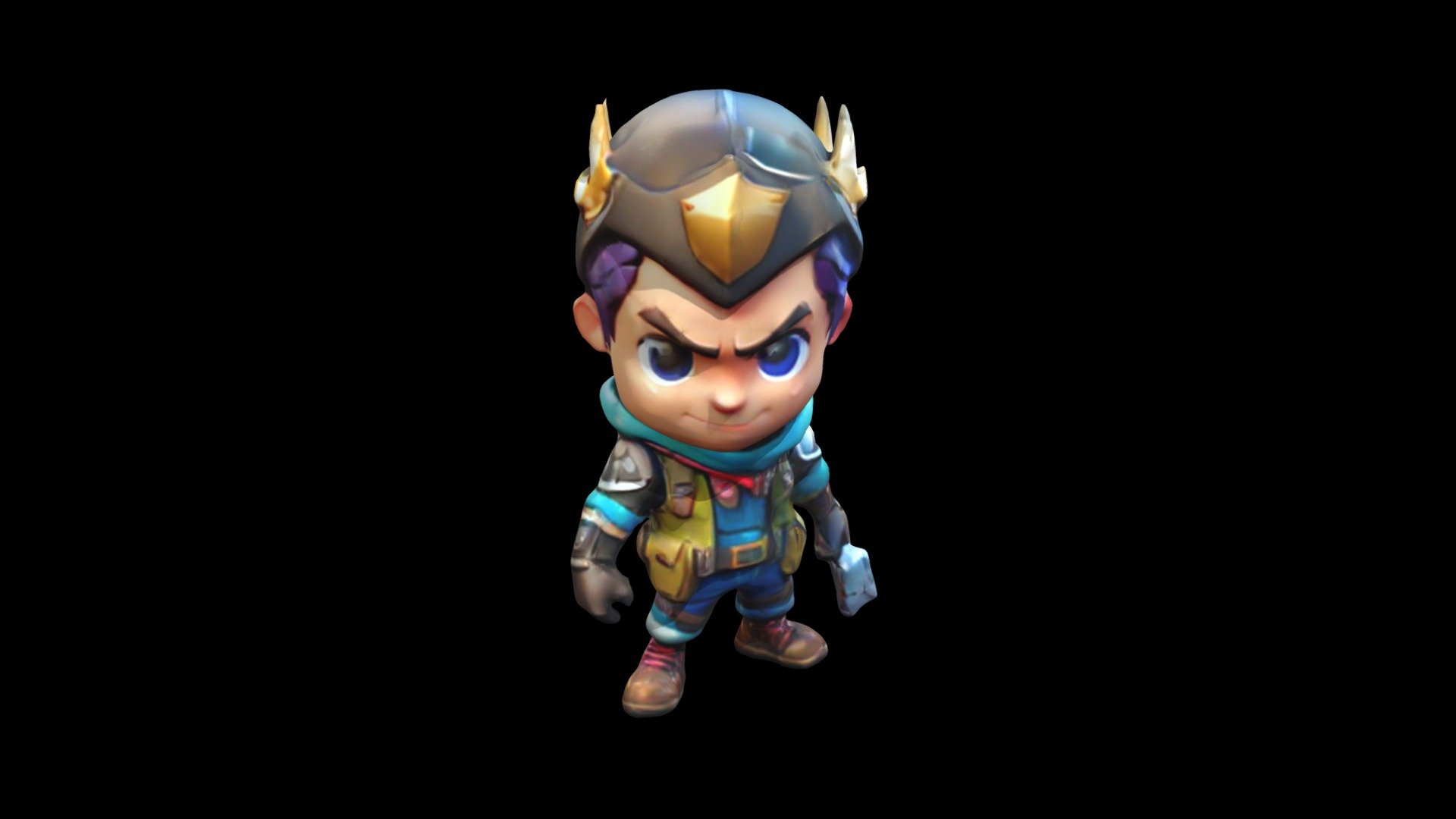 An epic, armored character from a video game. - Download Free 3D model ...