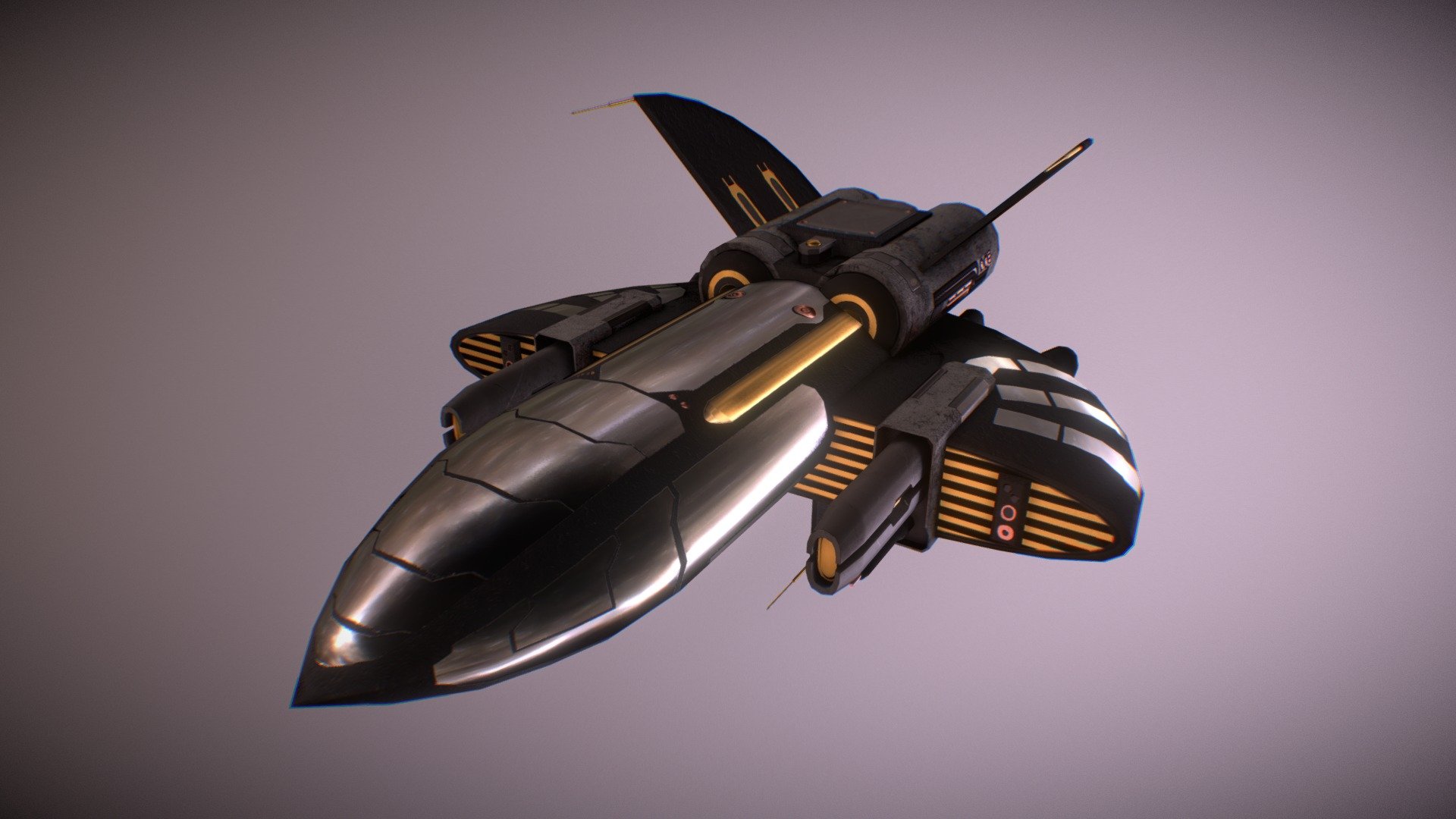 Spaceship Drone "Corvus" - 3D model by CoolWorks Studio ...