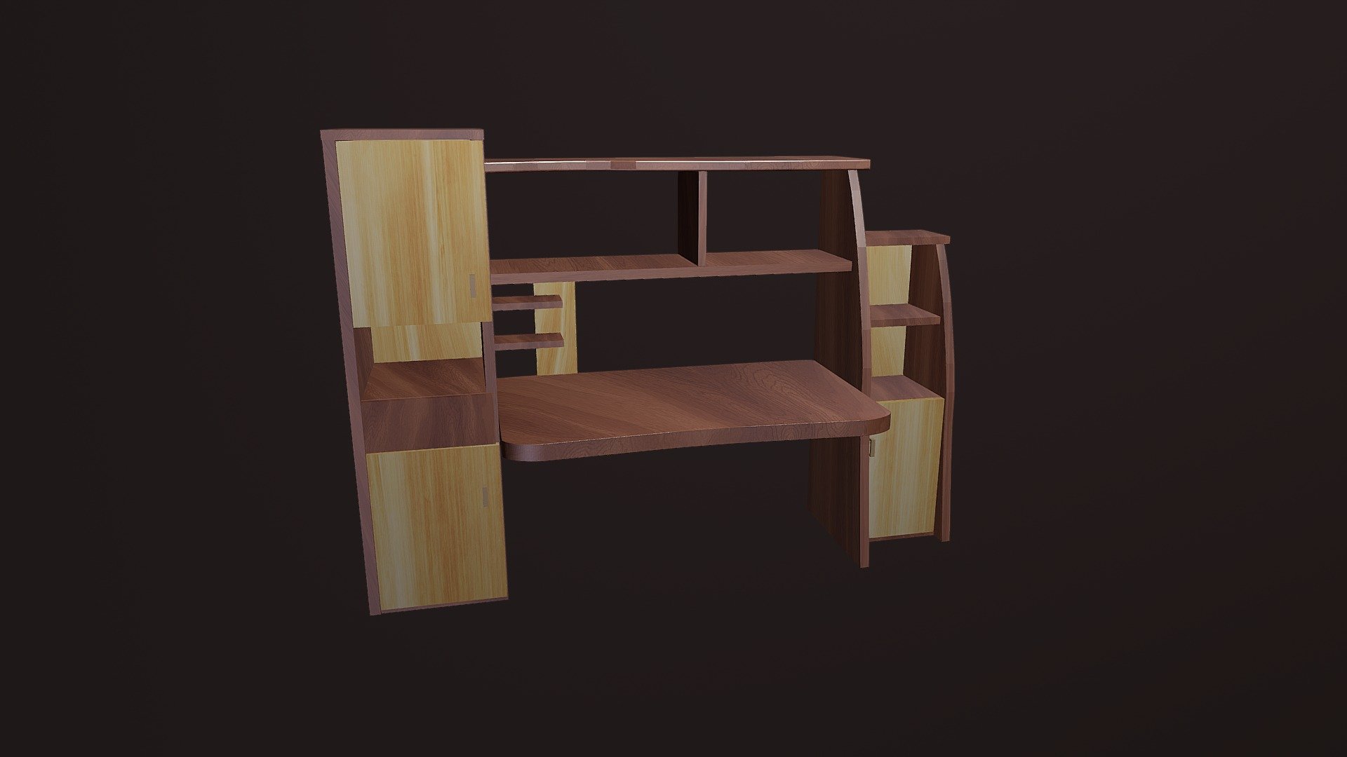 Computer Table - 3D model by aleks2001 [9f84a6e] - Sketchfab