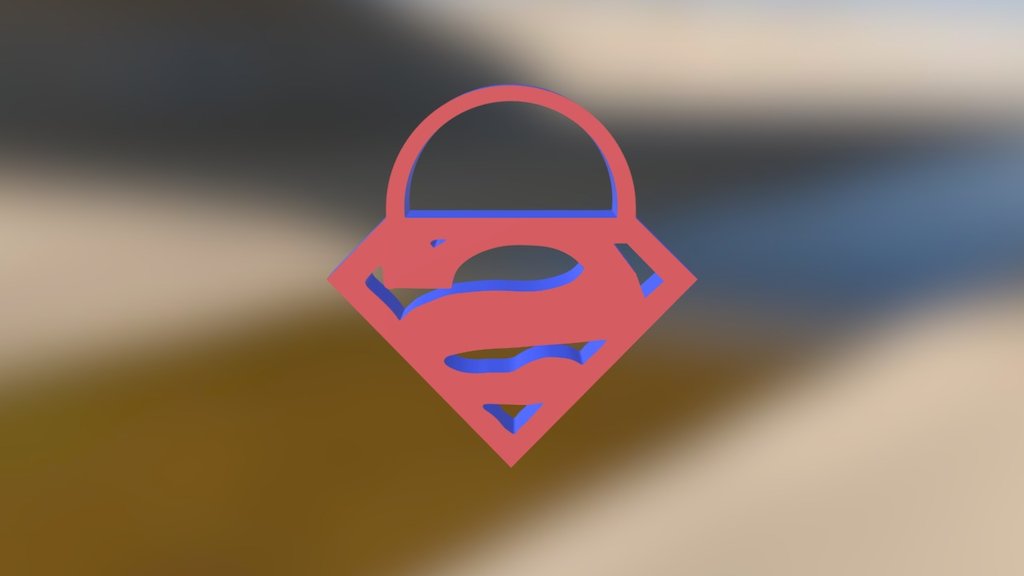 Superman logo - 3D model by mbenyuk0 [9f880a1] - Sketchfab