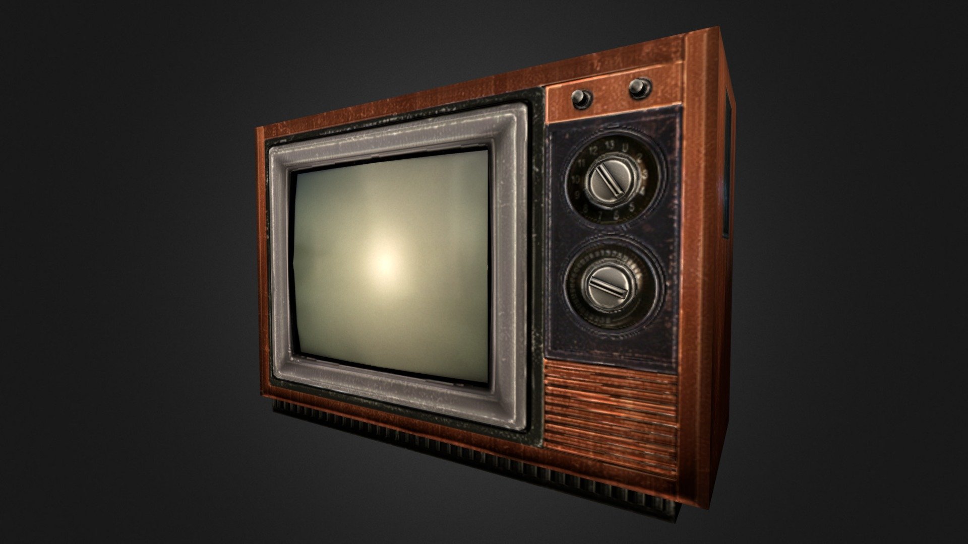 Old Television - 3D model by 3dMondra [9f881e1] - Sketchfab
