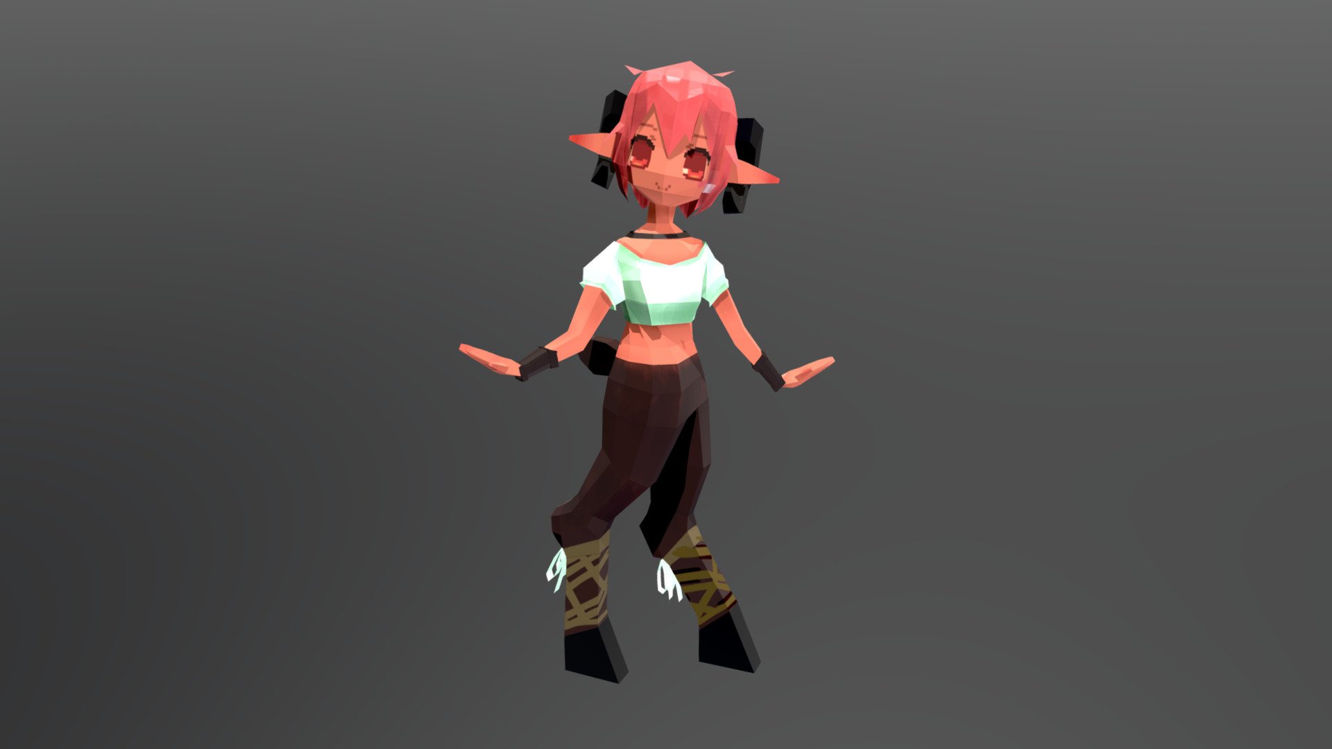 Low Poly Amalthea - 3D model by shianebulae (@emrebf) [9f8974d] - Sketchfab