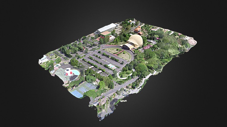 Taman Mini Indonesia Indah - Keong Mas Theater - 3D model by Daru ...