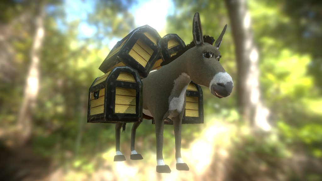Treasure Burro - 3D model by Raul B. Gutierrez ...