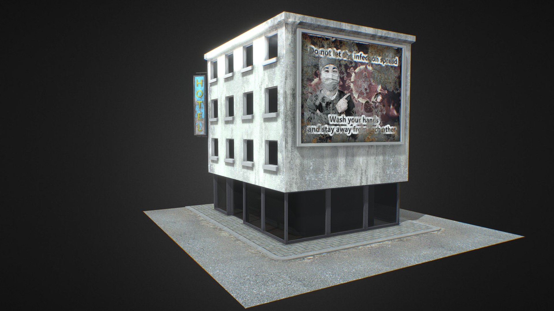 Abstract Building01 - 3D model by Keep-frame [9f8bd4e] - Sketchfab