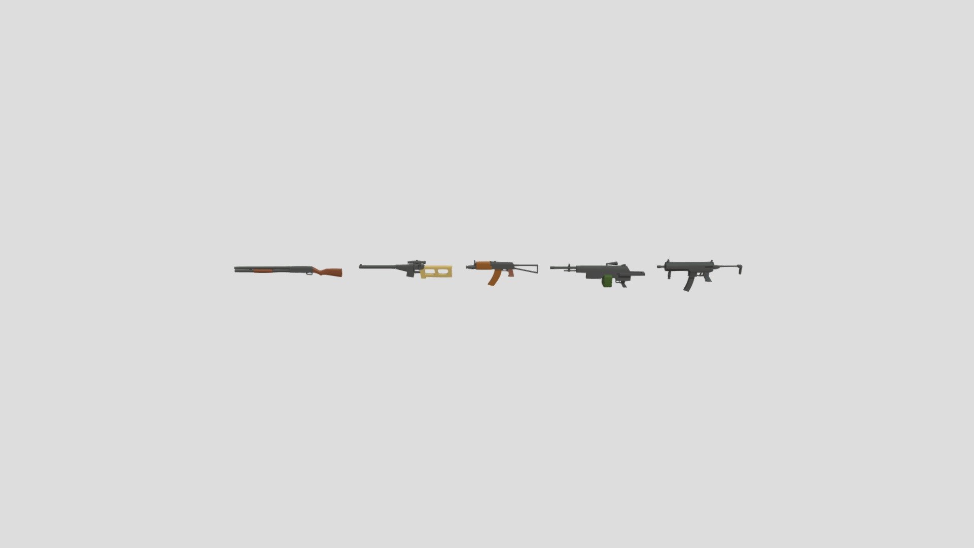 Weapons-color - 3D model by svyazist488 [9f8c36f] - Sketchfab