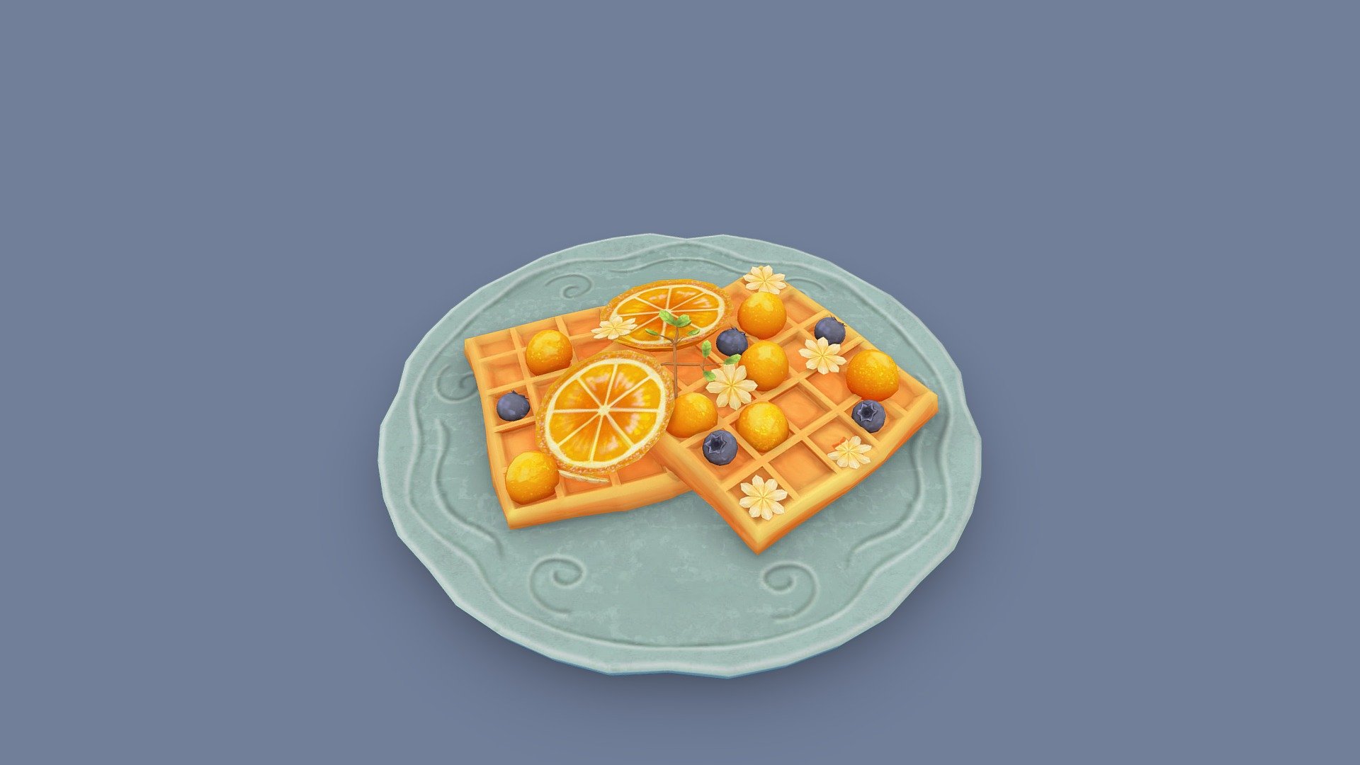 Waffle - 3D model by Nettacx [9f8d6ec] - Sketchfab