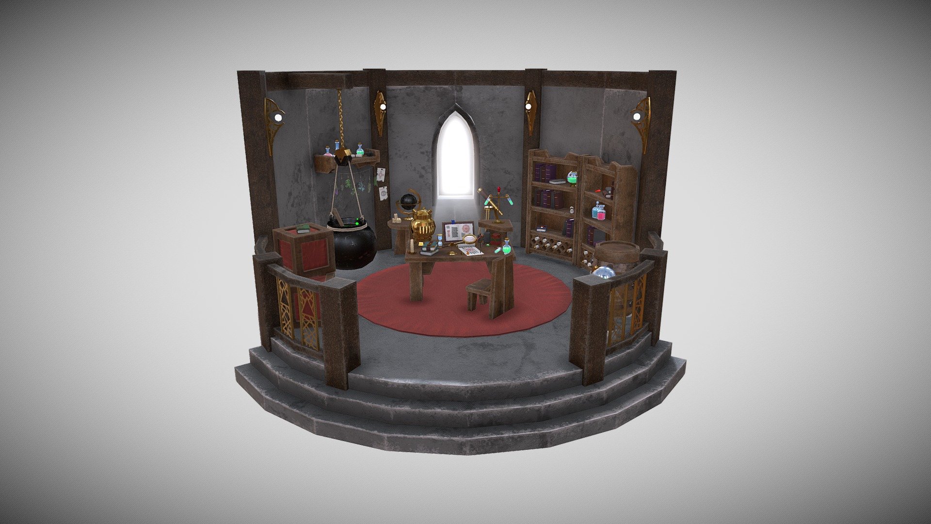 Wizard's Lair - Buy Royalty Free 3D model by Joel Bennett (@jcbenne ...
