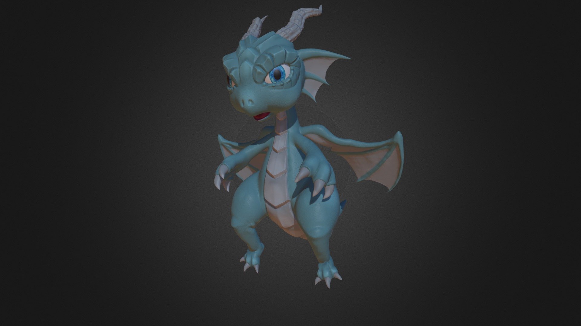 Dragon Chibi - 3D model by Oat (@oat_nuthapol) [9f8e674] - Sketchfab