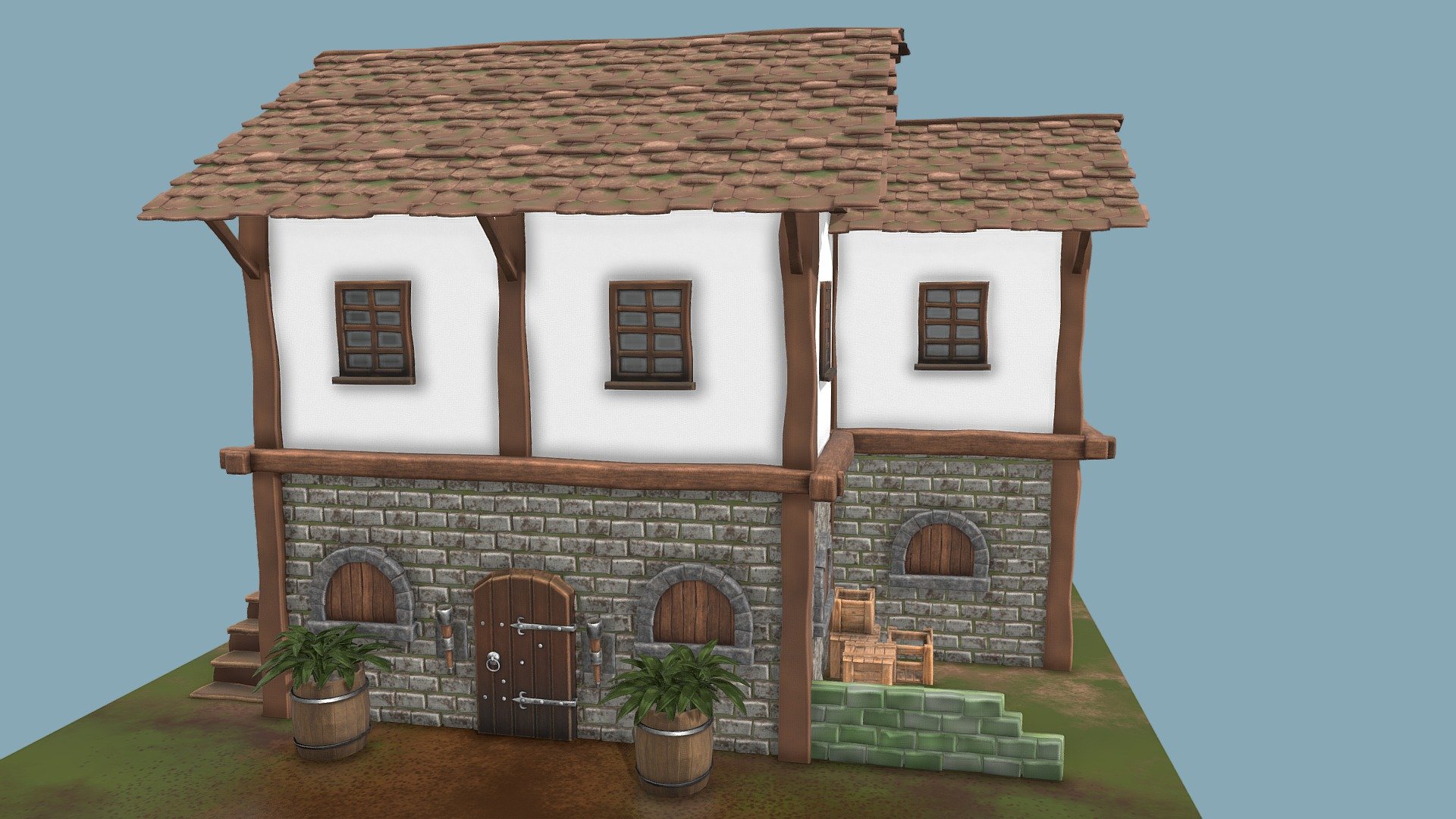 rustic house - Buy Royalty Free 3D model by sam (@pigeons) [9f8f8cd ...