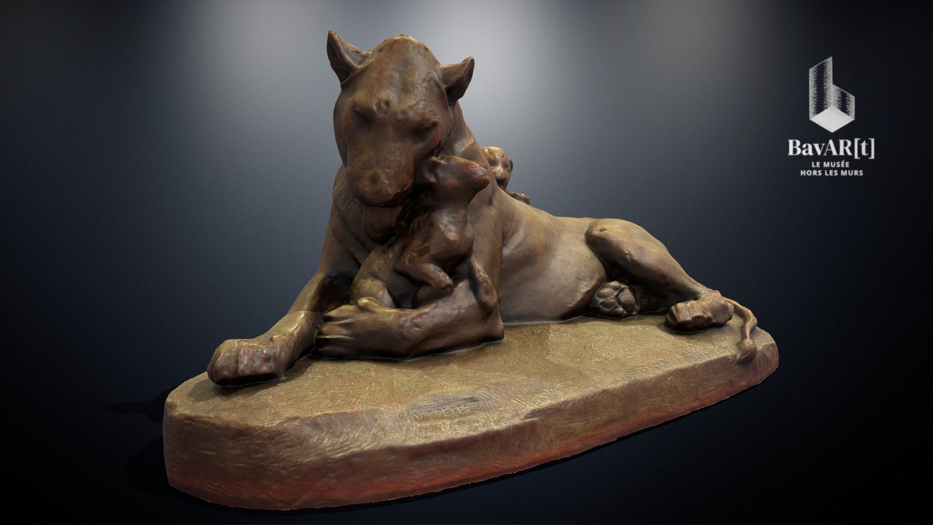 Lioness & Cubs, Victor Peter // MBA Rennes - 3D model by BavartApp ...